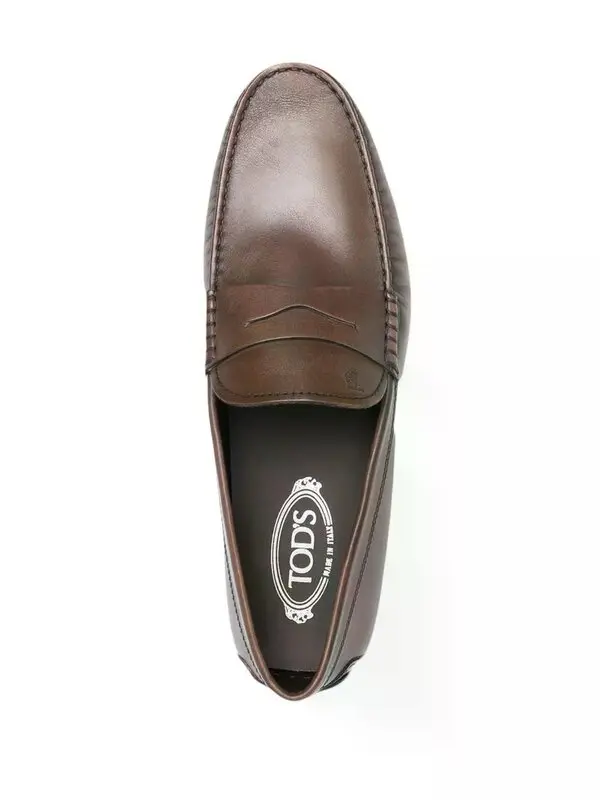 TOD'S Embossed-logo Detail Loafers