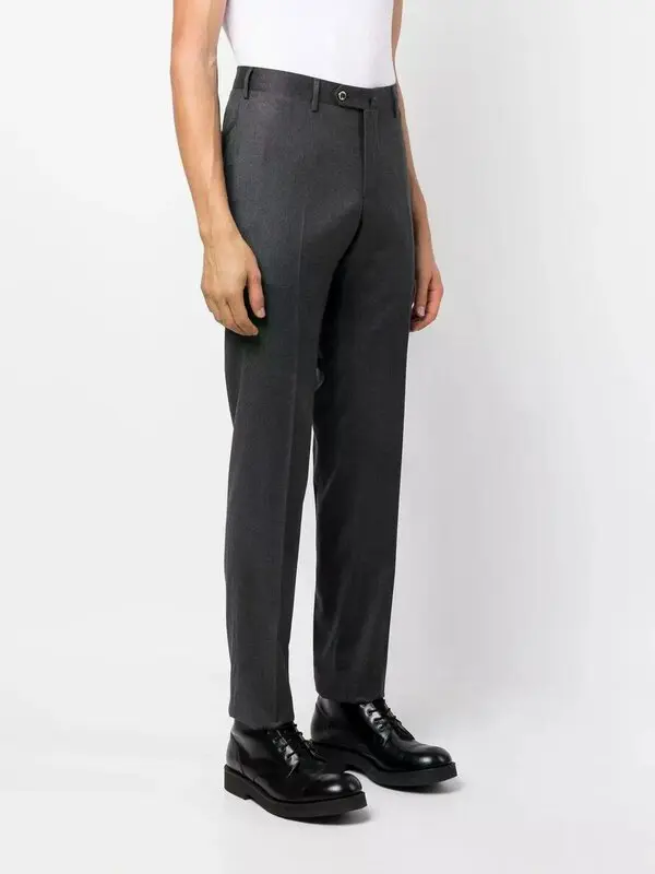 PT TORINO Slim-cut Tailored Trousers - Grey