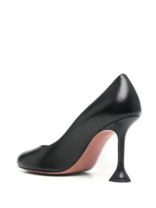Amina Muaddi 80mm Leather Pumps