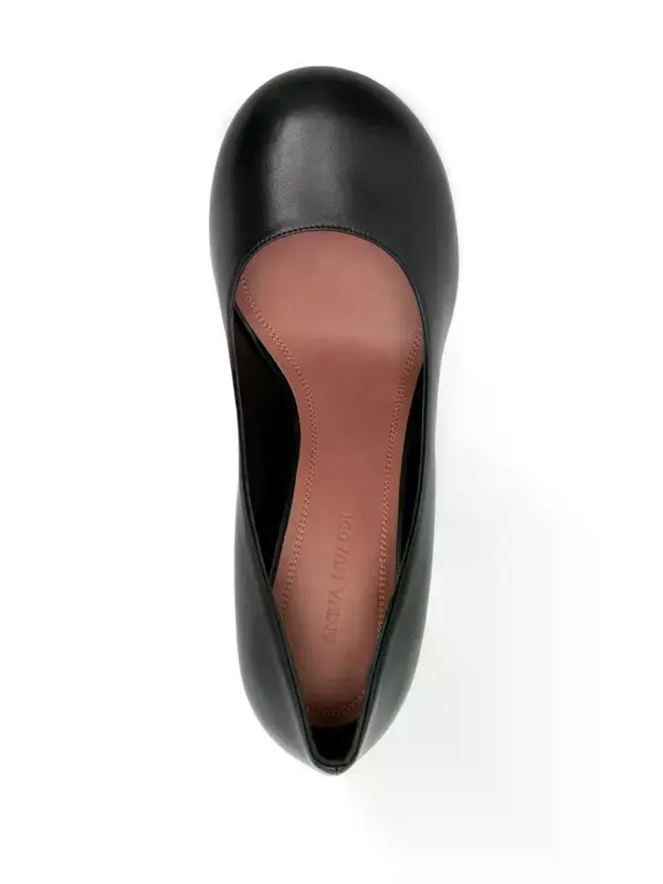 Amina Muaddi 80mm Leather Pumps