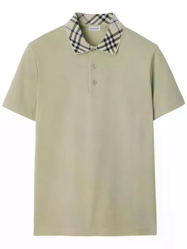 Burberry Cotton Polo Shirt - Neutrals