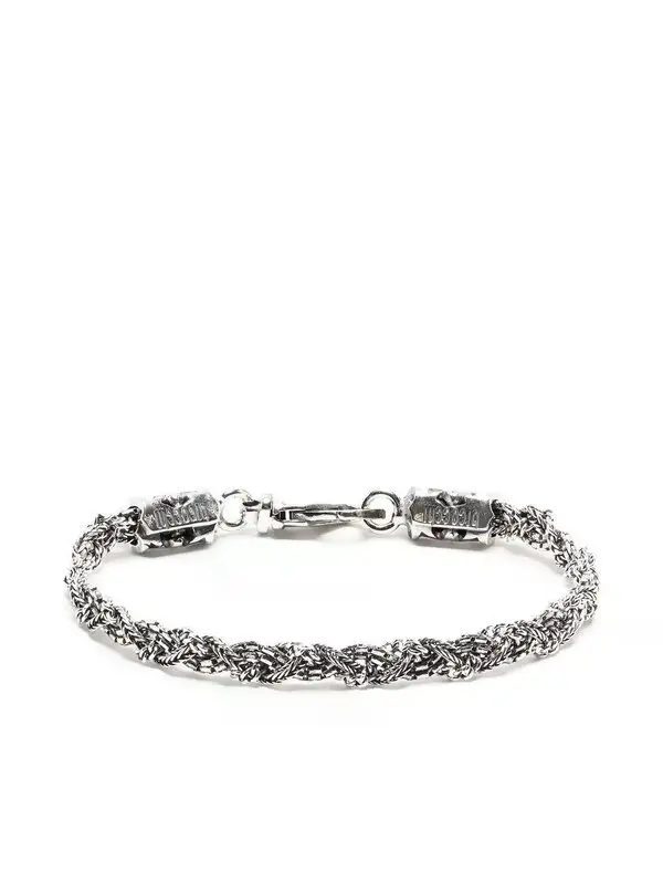 Emanuele Bicocchi Braided Sterling Bracelet - Silver