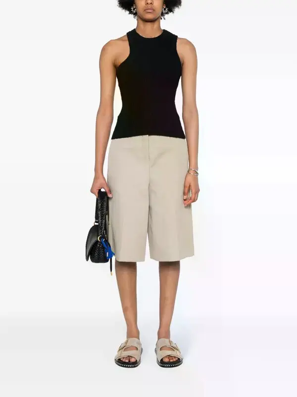 Axel Arigato Ribbed Knit Asymmetric Tank Top