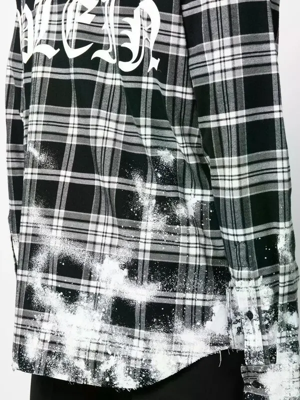 Philipp Plein Gothic Plein Checked Cotton Shirt