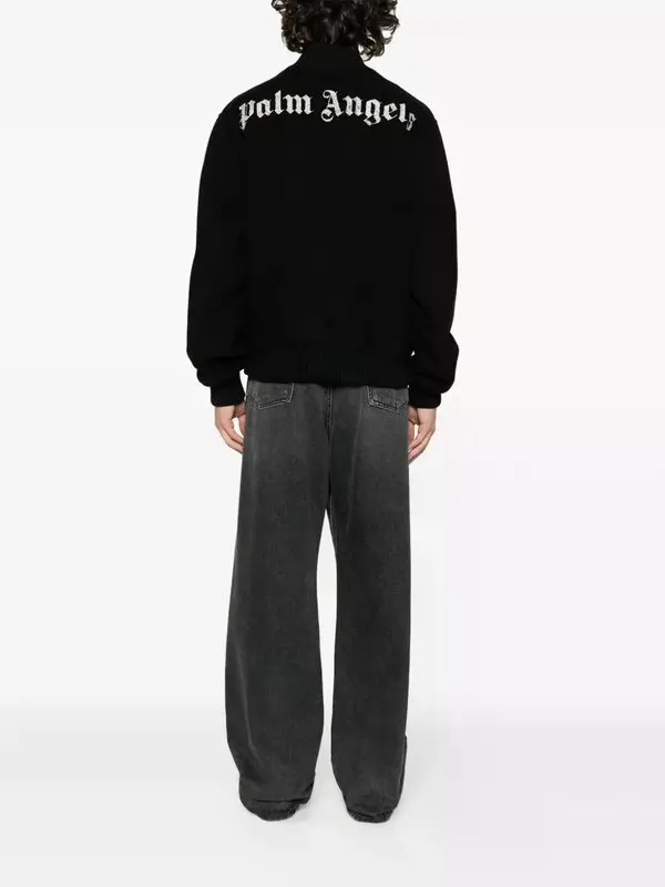 Palm Angels Monogram-embroidered Bomber Jacket