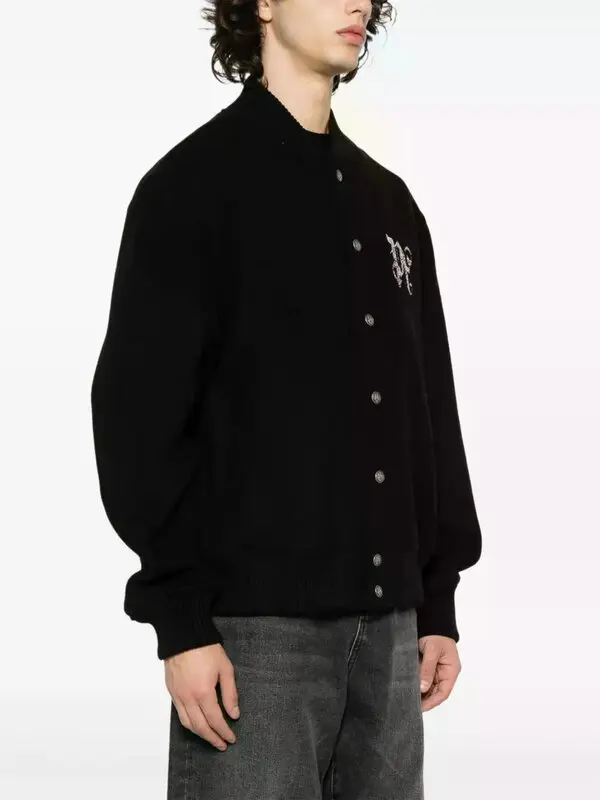 Palm Angels Monogram-embroidered Bomber Jacket