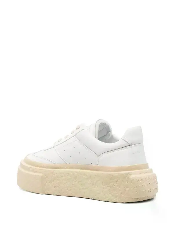 MAISON MARGIELA Contrasting Platform Sneakers - White