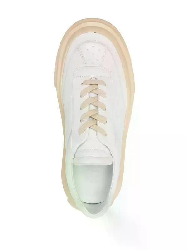 MAISON MARGIELA Contrasting Platform Sneakers - White