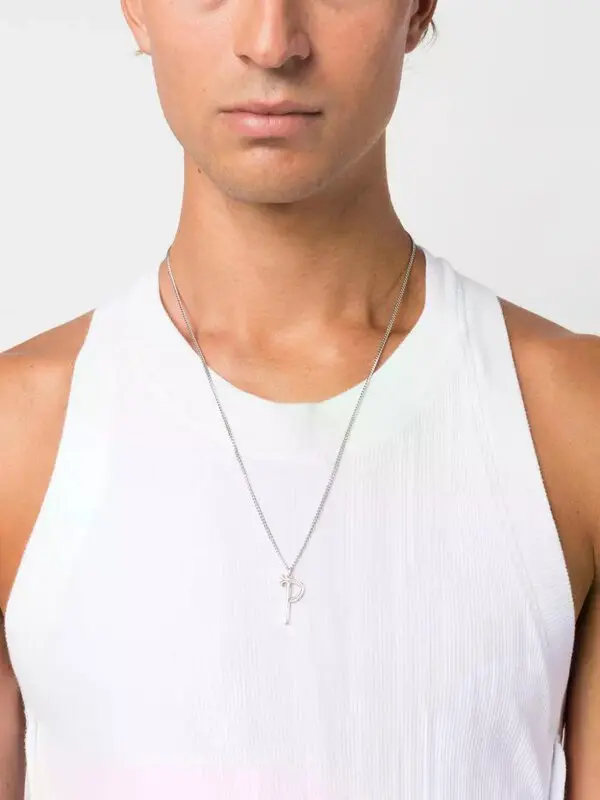 Emanuele Bicocchi Alphabet Pendant Necklace
