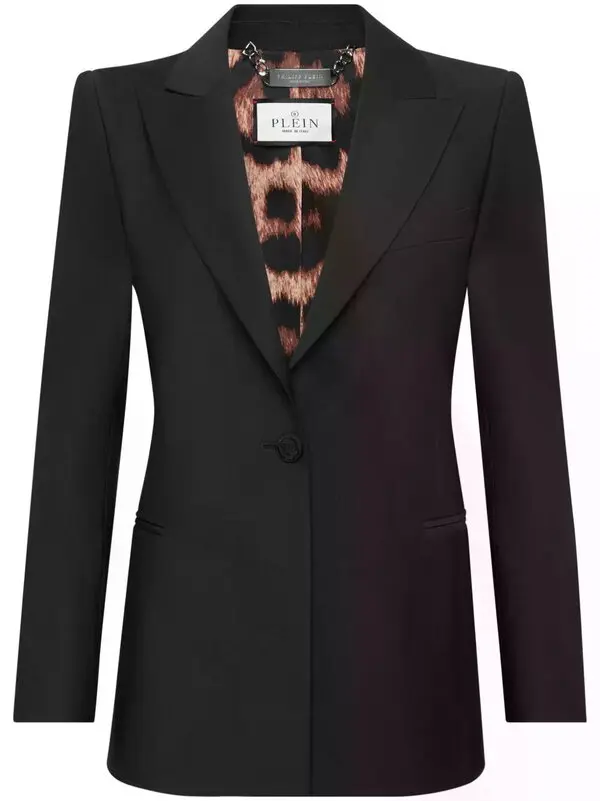 Philipp Plein Skull-strass Wool Blazer