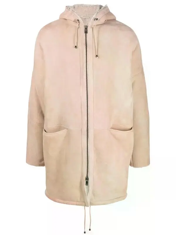 GIORGIO BRATO Shearling-trim Hooded Jacket