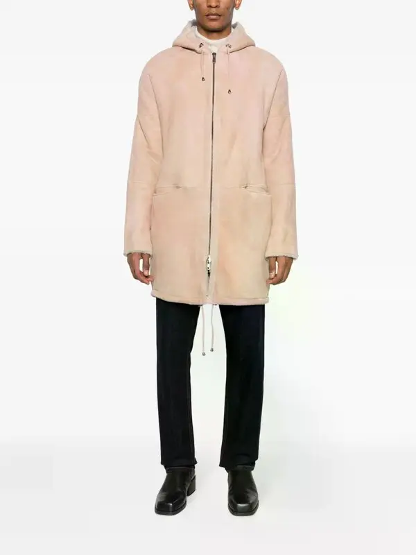 GIORGIO BRATO Shearling-trim Hooded Jacket