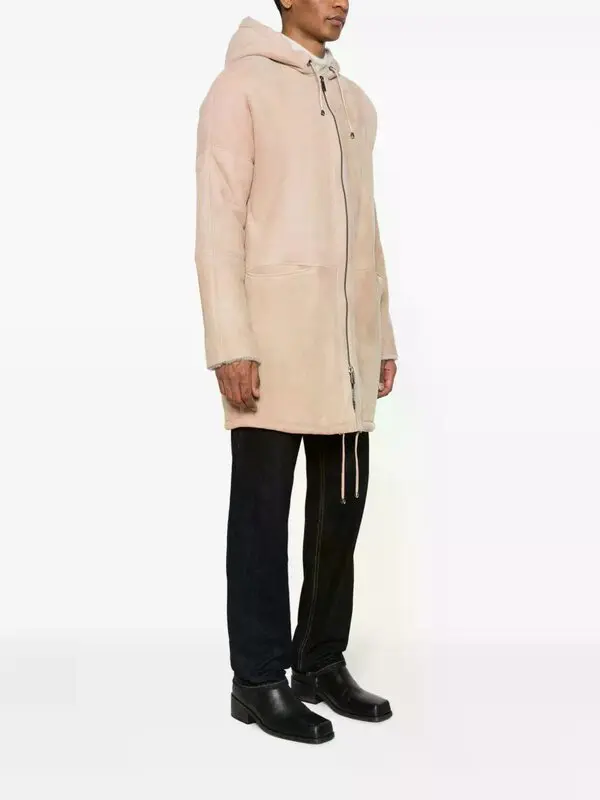 GIORGIO BRATO Shearling-trim Hooded Jacket