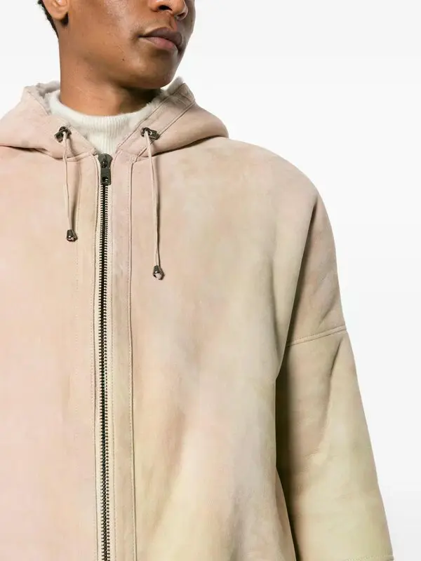 GIORGIO BRATO Shearling-trim Hooded Jacket
