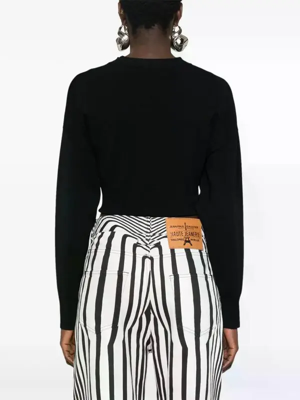 Moschino Hook-detail Cropped Sweatshirt