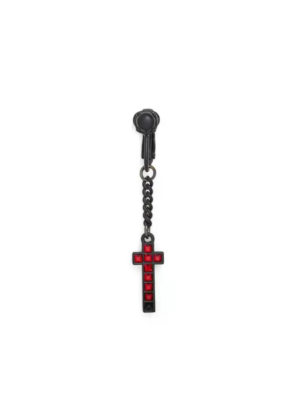 Dsquared2 Jesus Single Clip-on Earring - Black