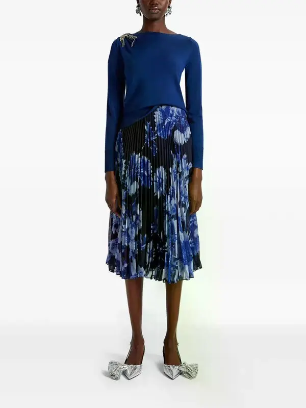Erdem Cropped Sweater - Blue