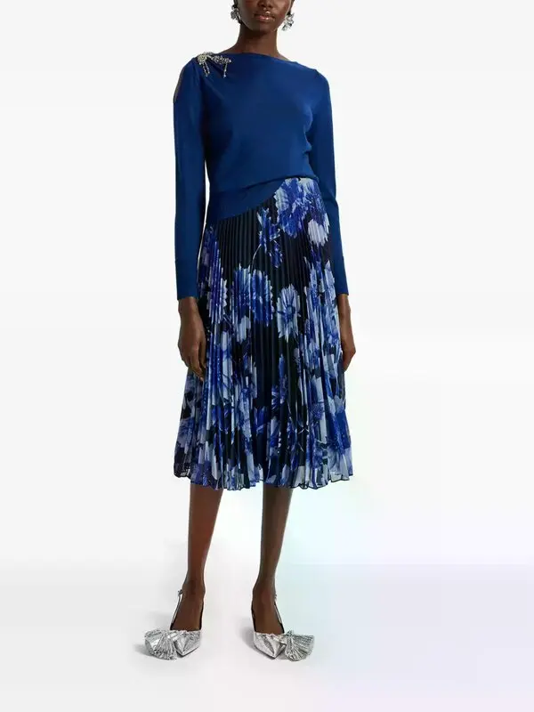 Erdem Cropped Sweater - Blue
