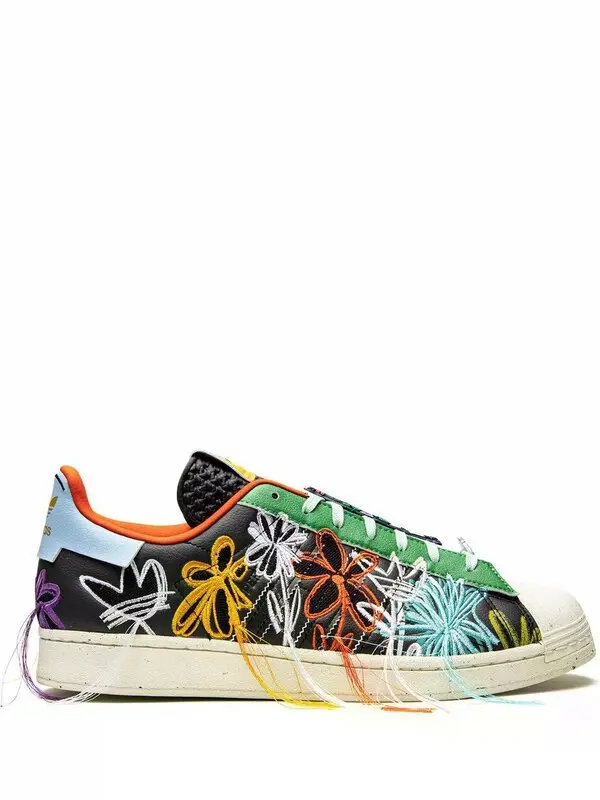 Adidas X Sean Wotherspoon Superstar Superearth Embroidered Floral Sneakers