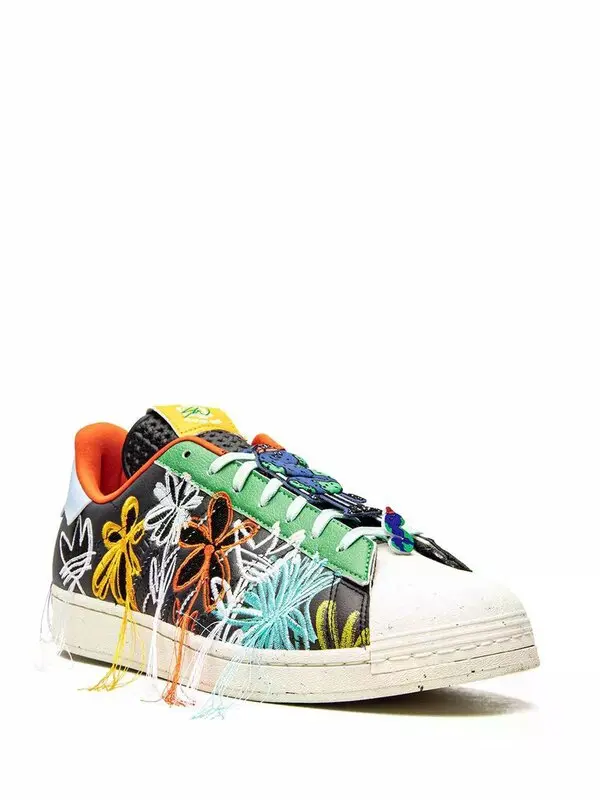 Adidas X Sean Wotherspoon Superstar Superearth Embroidered Floral Sneakers