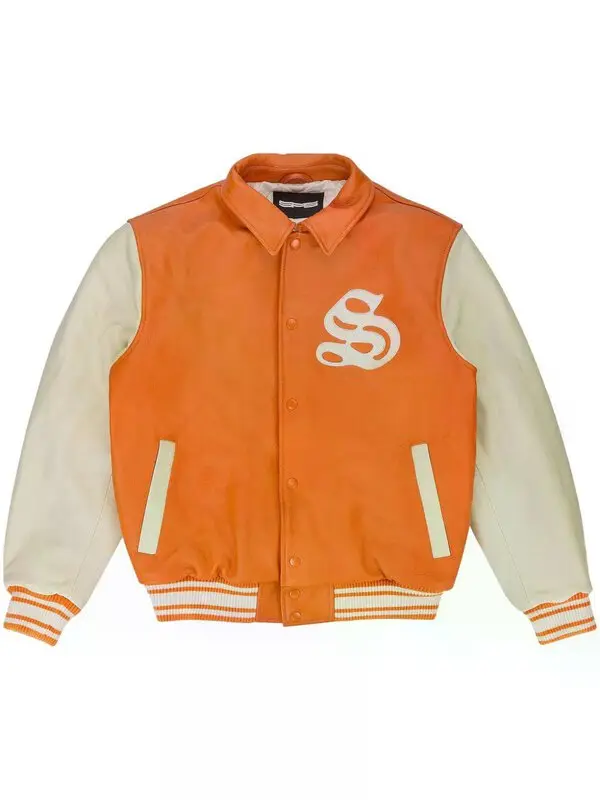SP5DER Logo-patch Varsity Jacket