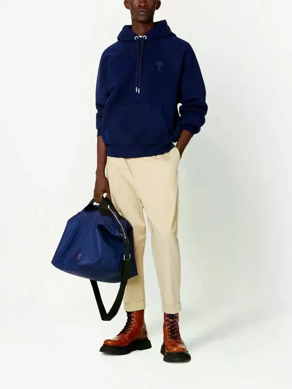 AMI Paris Drop-crotch Cropped Trousers