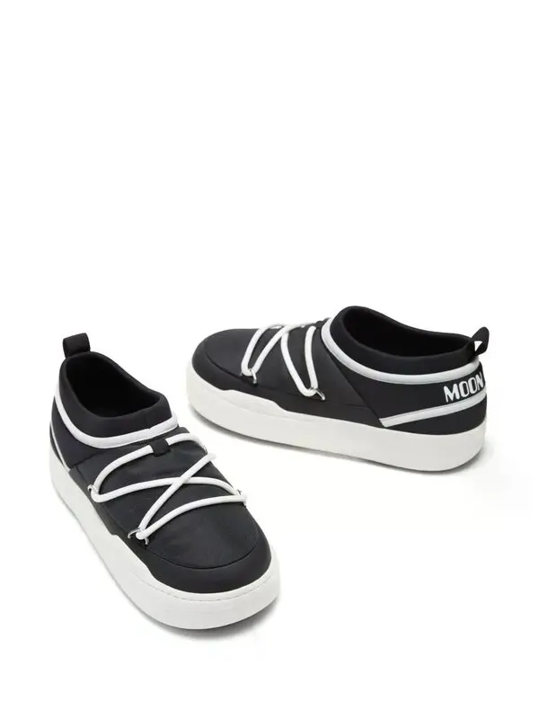Moon Boot Park Icon Logo-print Sneakers - Black