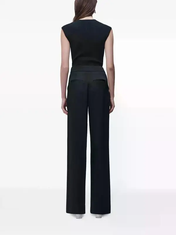 Simkhai Kyra High-waisted Crepe Trousers