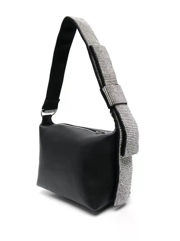 Kara Crystal Bow Leather Shoulder Bag