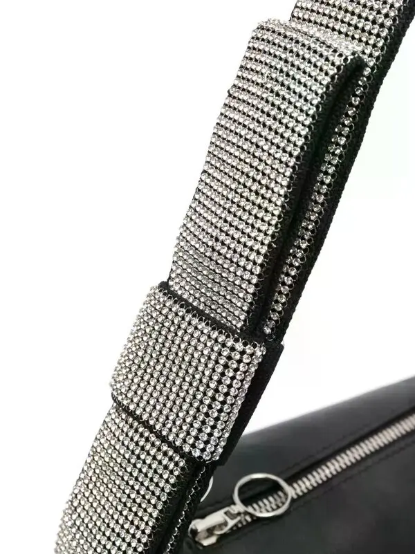 Kara Crystal Bow Leather Shoulder Bag