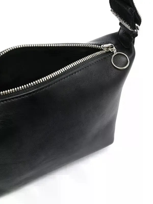 Kara Crystal Bow Leather Shoulder Bag