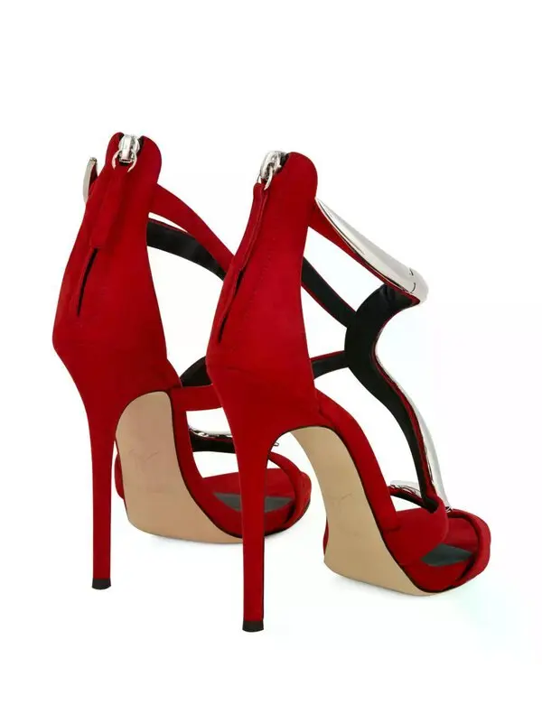 GIUSEPPE ZANOTTI Venere 120mm Stiletto Sandals - Red