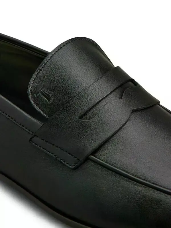 TOD'S Leather Loafers - Black