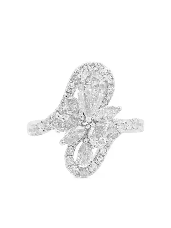 HYT JEWELRY Platinum And Diamond Ring - Silver