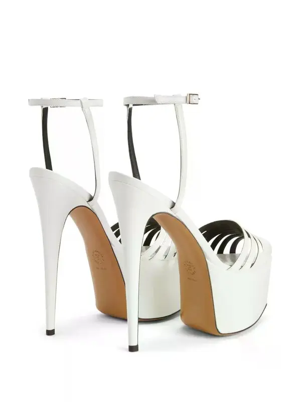 Alexandre Vauthier Leather Platform Sandals