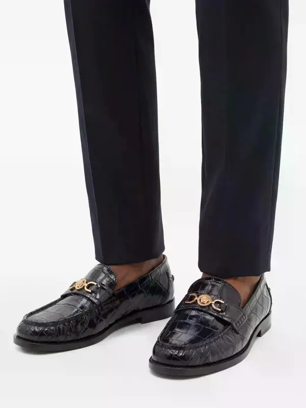 Versace Medusa '95 Crocodile-embossed Loafers