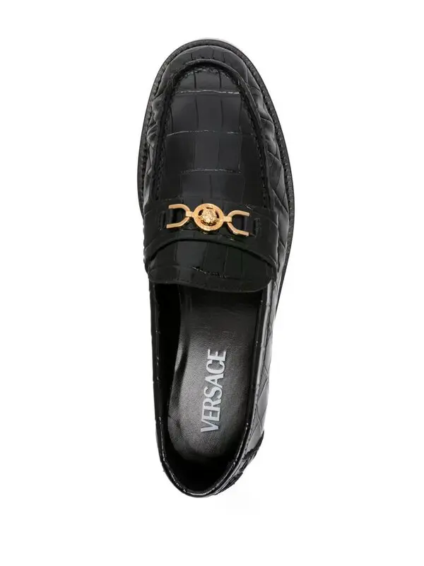 Versace Medusa '95 Crocodile-embossed Loafers