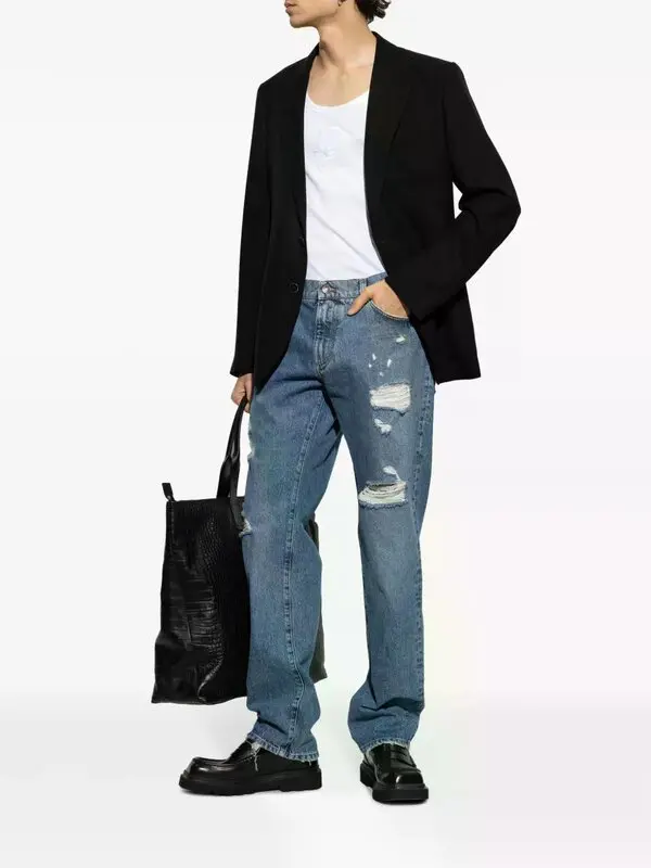Dolce & Gabbana Wool Single-breasted Blazer - Black