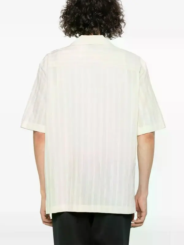 Sunspel Embroidered-stripes Cotton Shirt