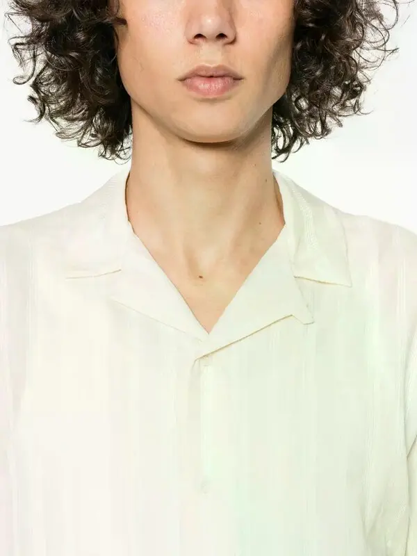 Sunspel Embroidered-stripes Cotton Shirt