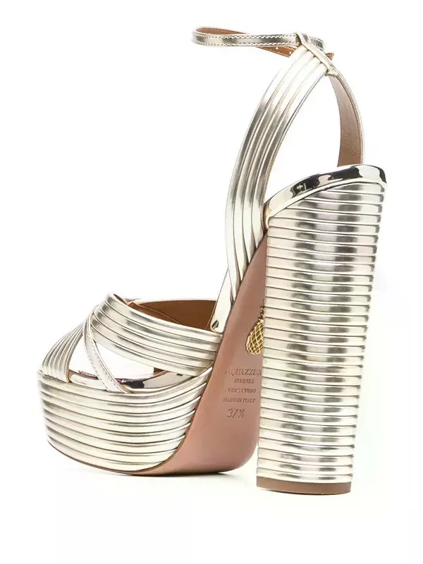 AQUAZZURA Sundance 140mm Platform Sandals - Gold