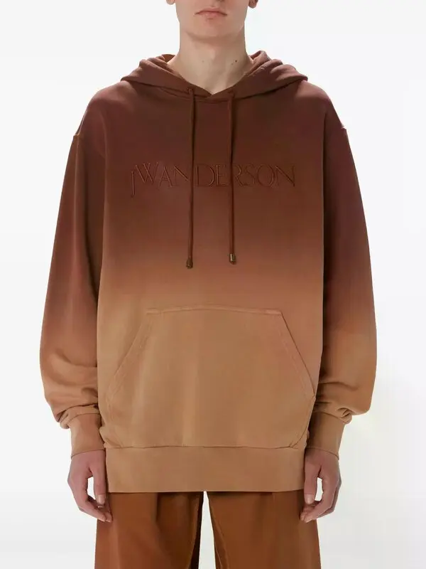 JW Anderson Logo-embroidered Gradient Hoodie