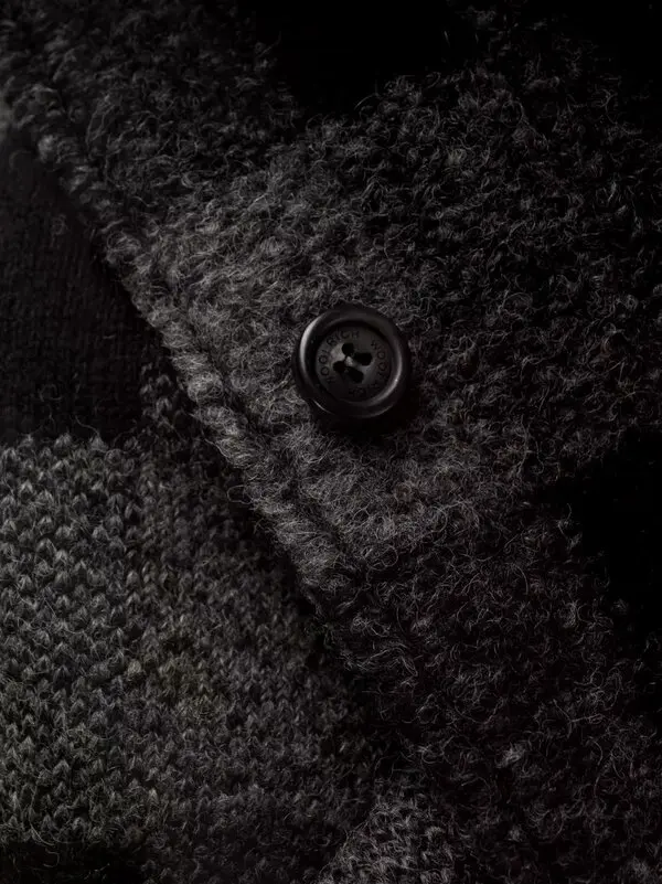 Woolrich Checked Hooded Wool-blend Coat