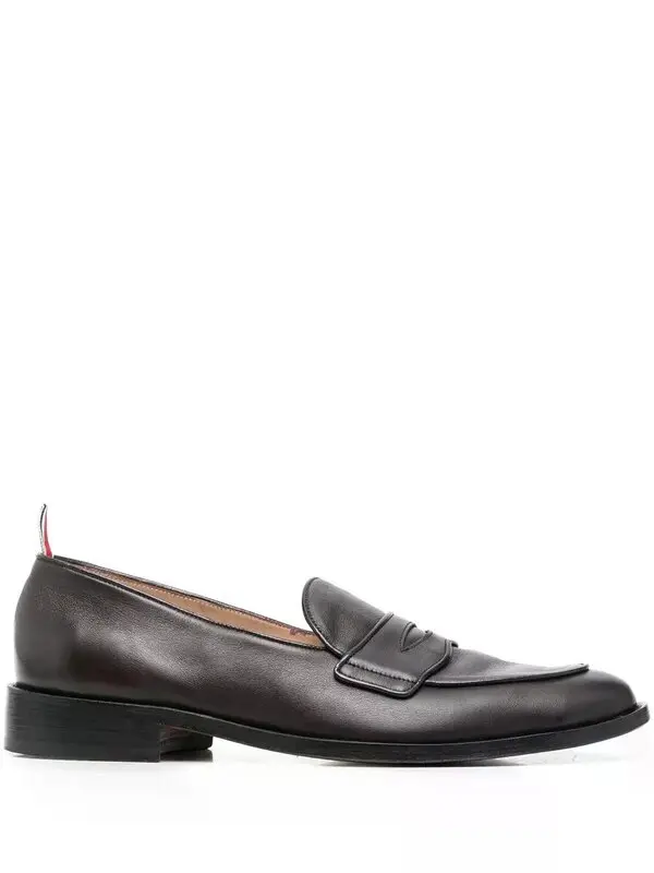 Thom Browne Grosgrain-loop Trim Loafers