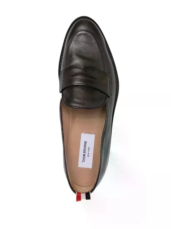 Thom Browne Grosgrain-loop Trim Loafers