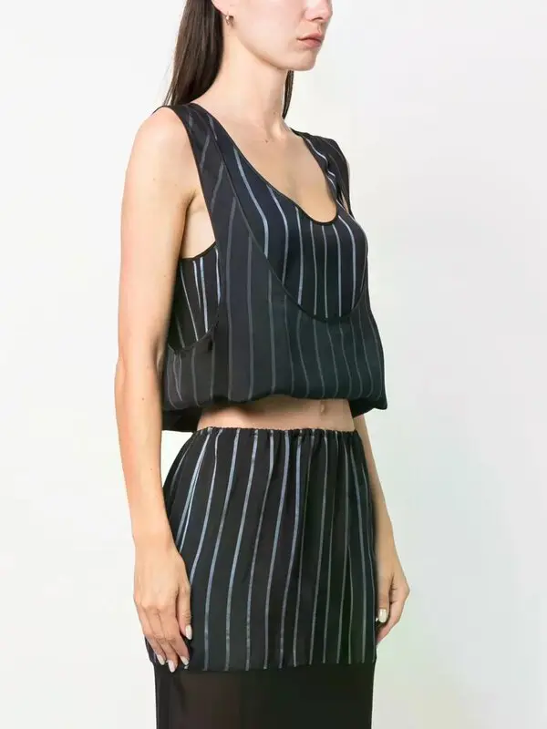 Gauchère Mini Mirror Striped Tank Top