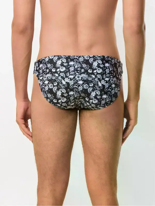 AMIR SLAMA Floral Print Swimming Trunks