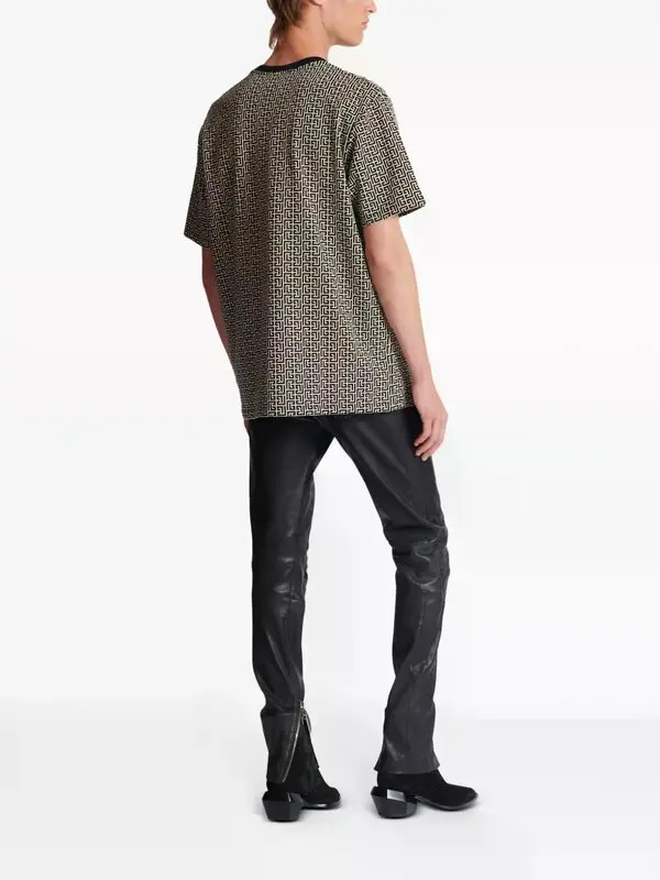Balmain Monogram-jacquard T-shirt