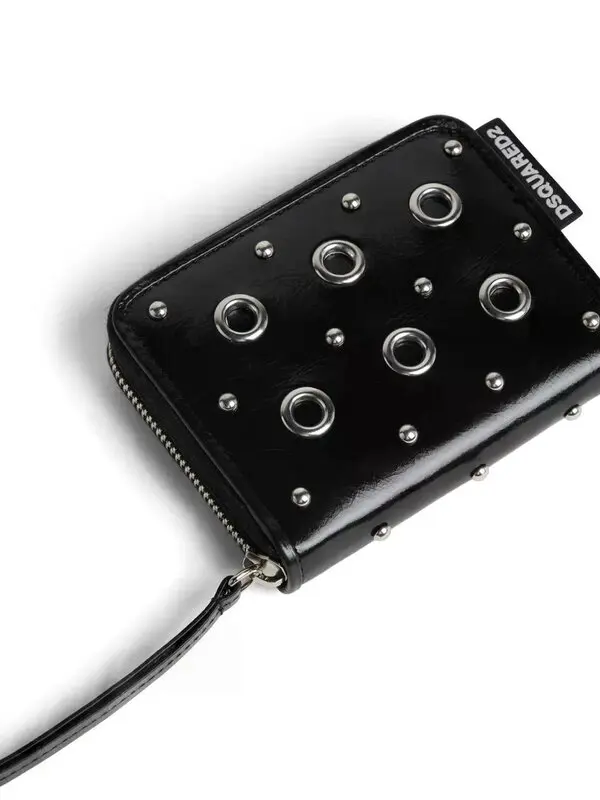 Dsquared2 Eyelet-detail Leather Wallet