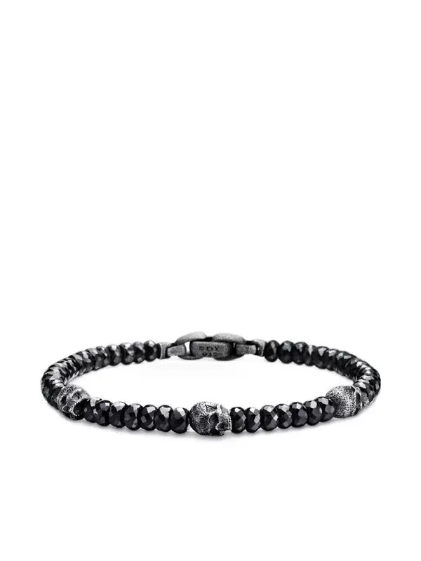 David Yurman Sterling Skull Station Bracelet - Silver